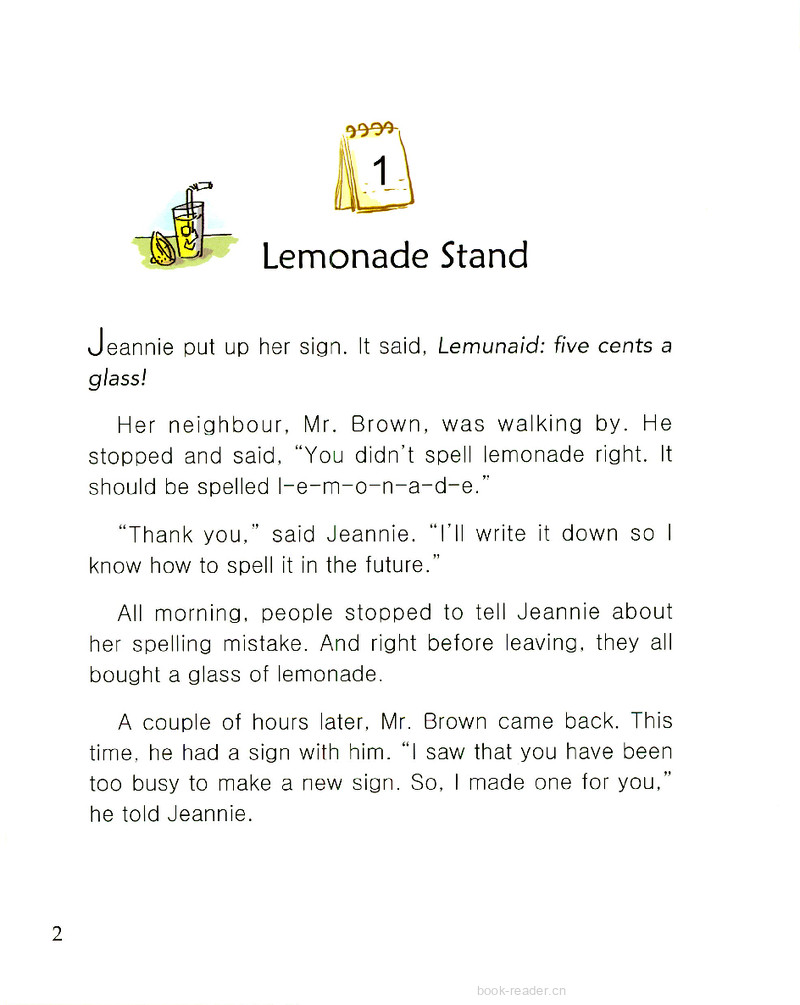 《Lemonade Stand》儿童英语绘本在线阅读_绘本故事网_绘本游历者